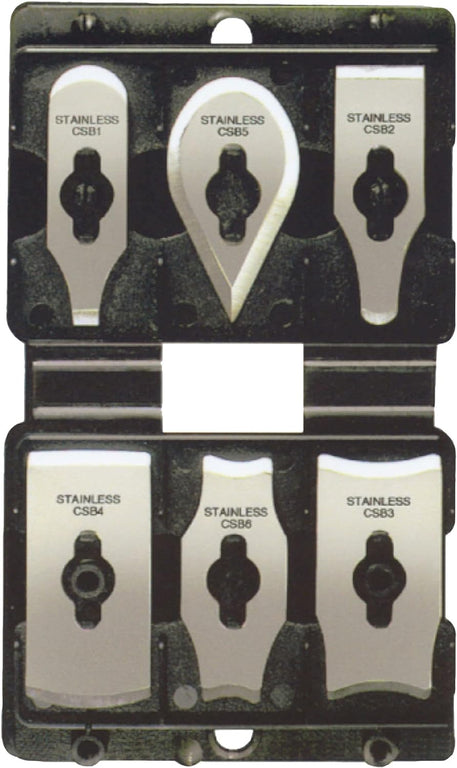 ALLWAY CS6 Soft-Grip Contour Scraper Set with 6 Blades and Blade File ...